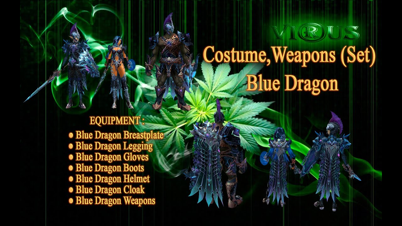 Lineage 2 Costume,Weapons (Set) Blue Rragon √i®uS - YouTube