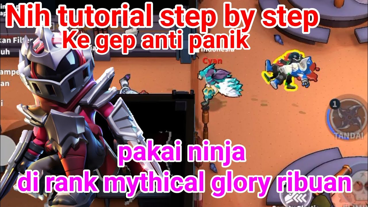 TUTORIAL NINJA DI RANK MYTHICAL GLORY RIBUAN - GAMEPLAY NINJA SUPER SUS ...