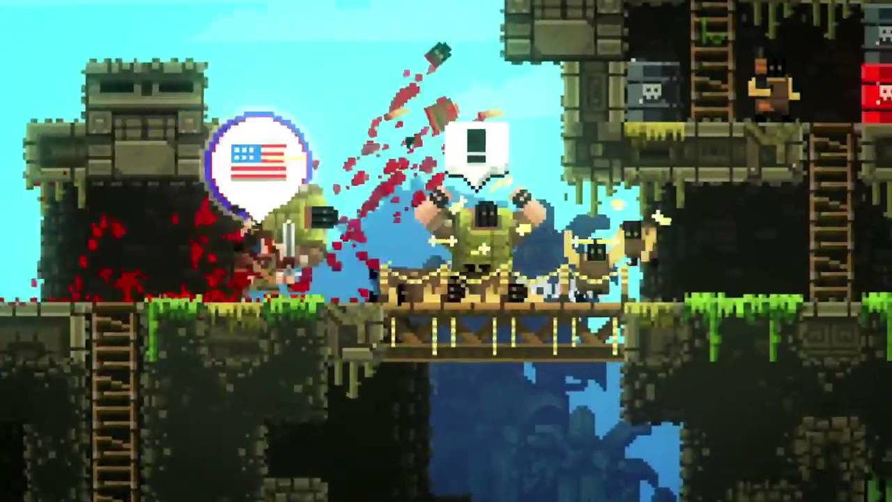 Broforce Freedom • New Bros, Melee Attacks, Flexing Update Trailer • PC ...