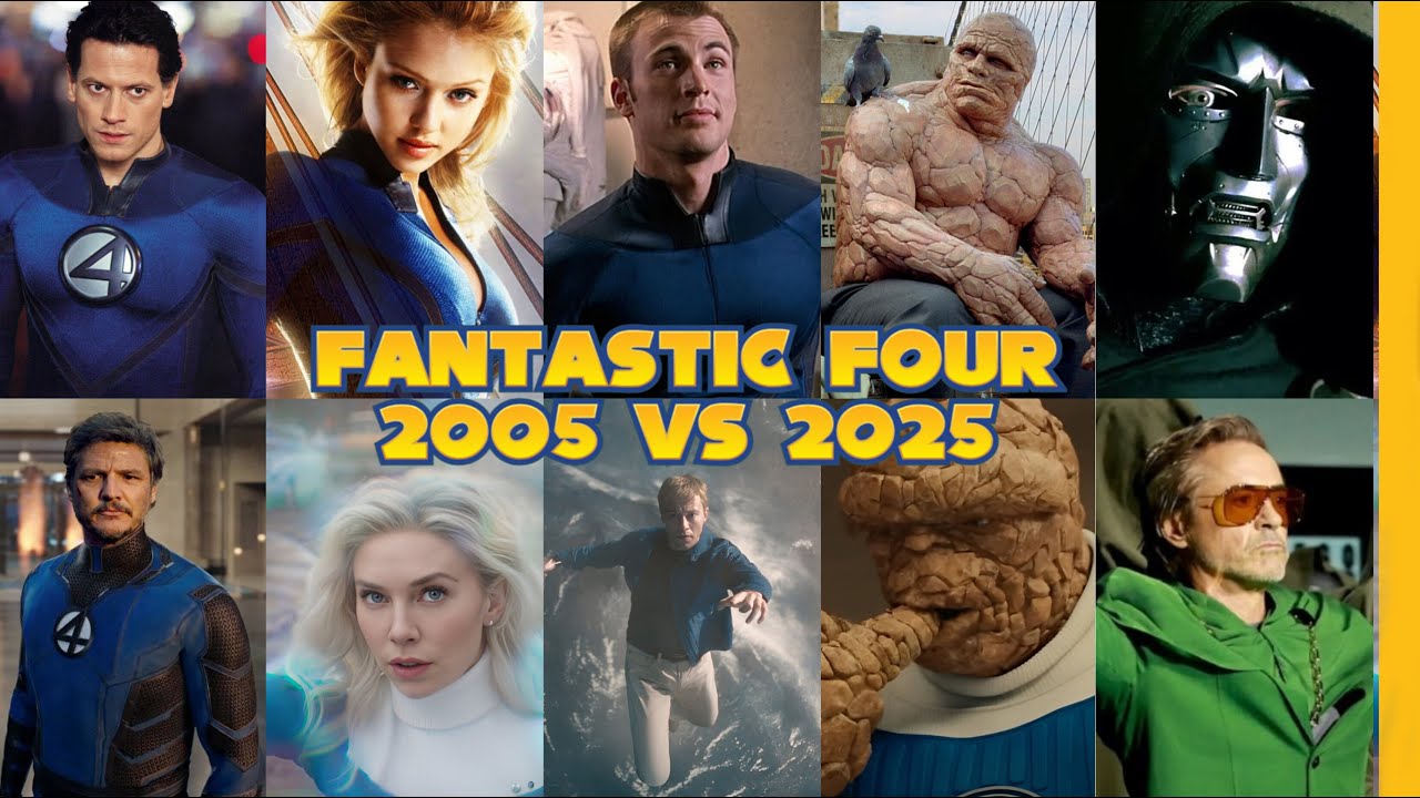 Fantastic Four Cast 2005 vs 2025 #hollywood #actress #thenandnow #2025 ...