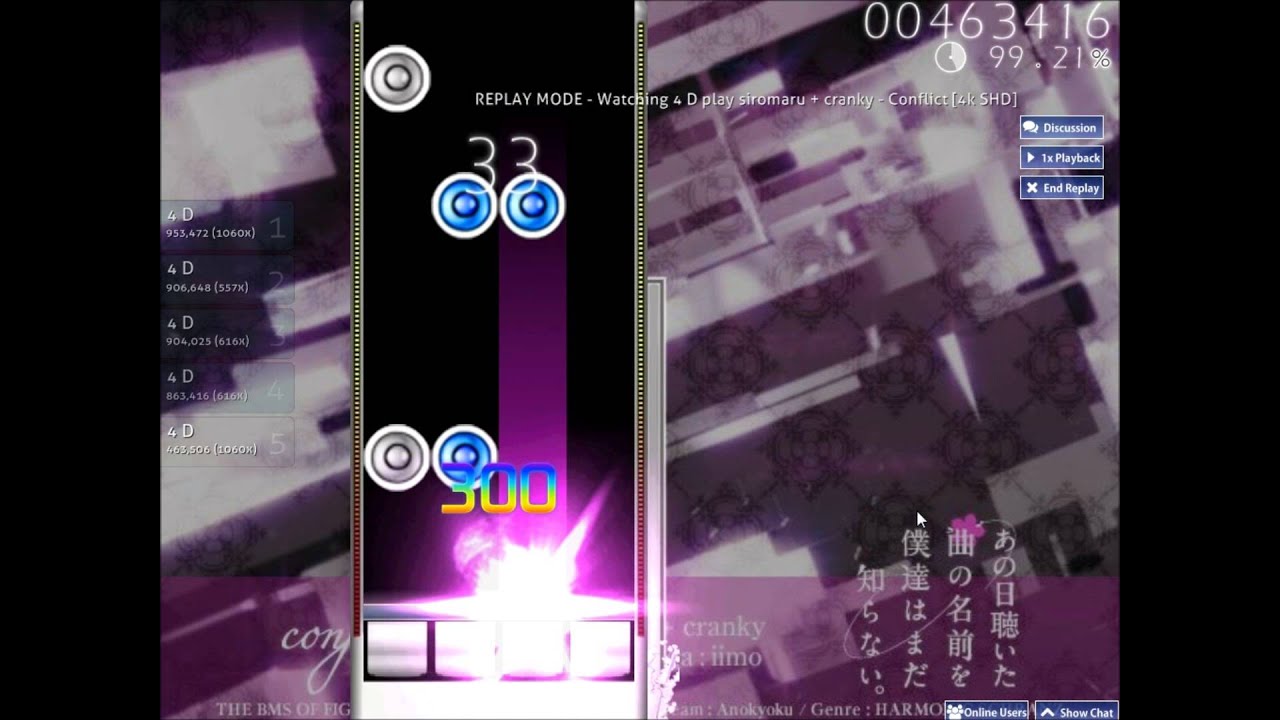 [OSU MANIA] Conflict [4k SHD] - YouTube