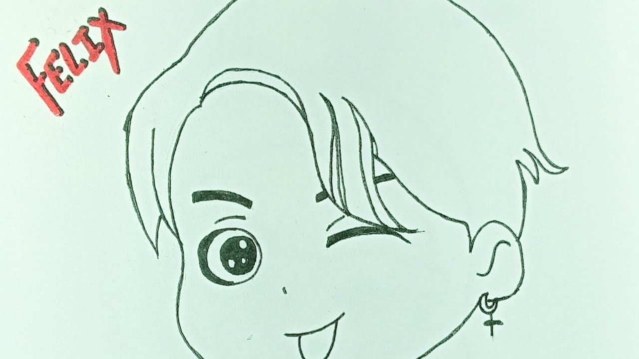 Stray Kids FELIX chibi drawing #felix #straykids - YouTube