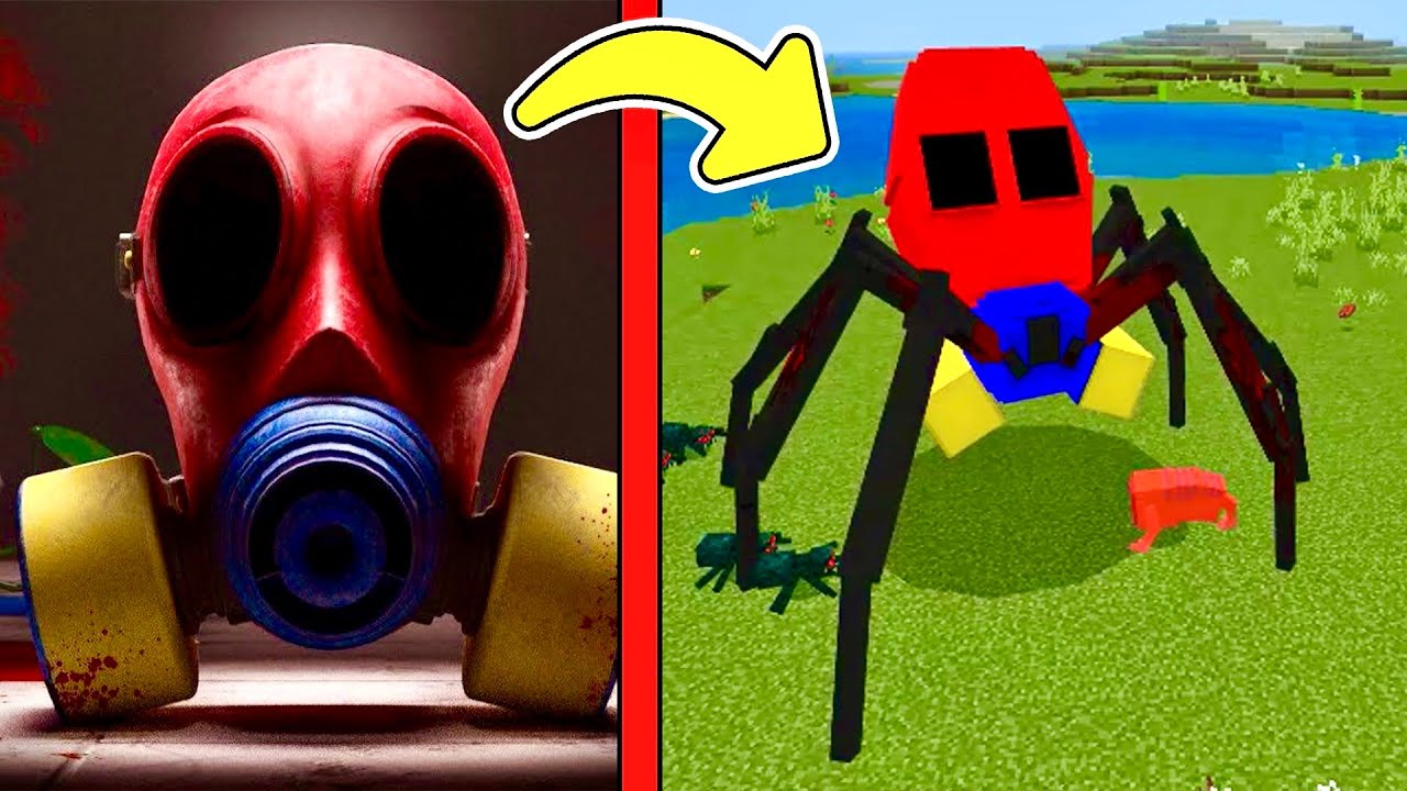 GAS MASK in Minecraft Poppy Playtime chapter 3 mcpe addon - YouTube