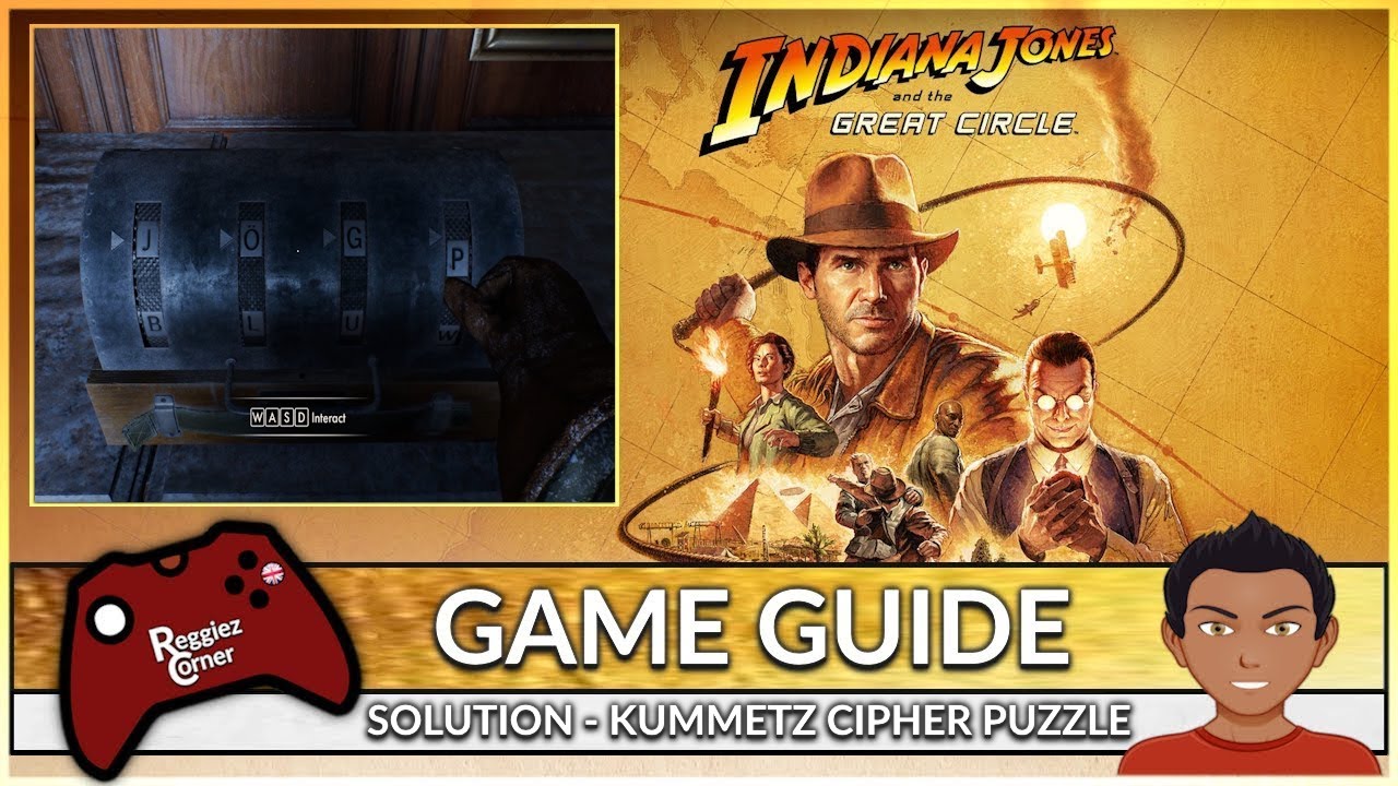 Indiana Jones & The Great Circle - Kummetz Cipher Puzzle - Guide (2K ...