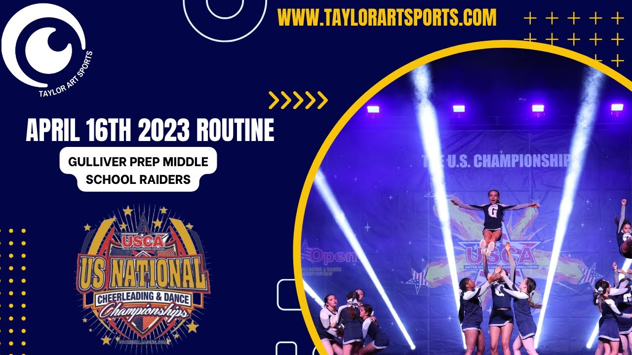 US National Cheer & Dance Championship - Routine 7 Gulliver Prep Middle ...