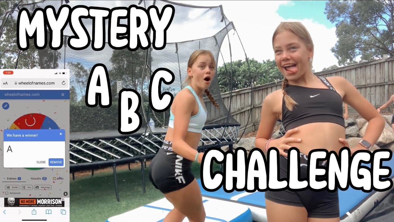 MYSTERY ABC CHALLENGE w/ Sarna twins - YouTube
