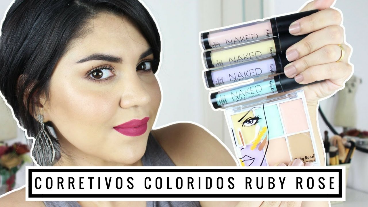 Corretivos Coloridos Ruby Rose | Resenha + Dicas de Camuflagem - YouTube