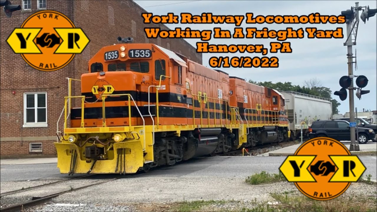 York Railway Locomotives Working In Frieght Yard! Hanover, PA 6/16/22 ...