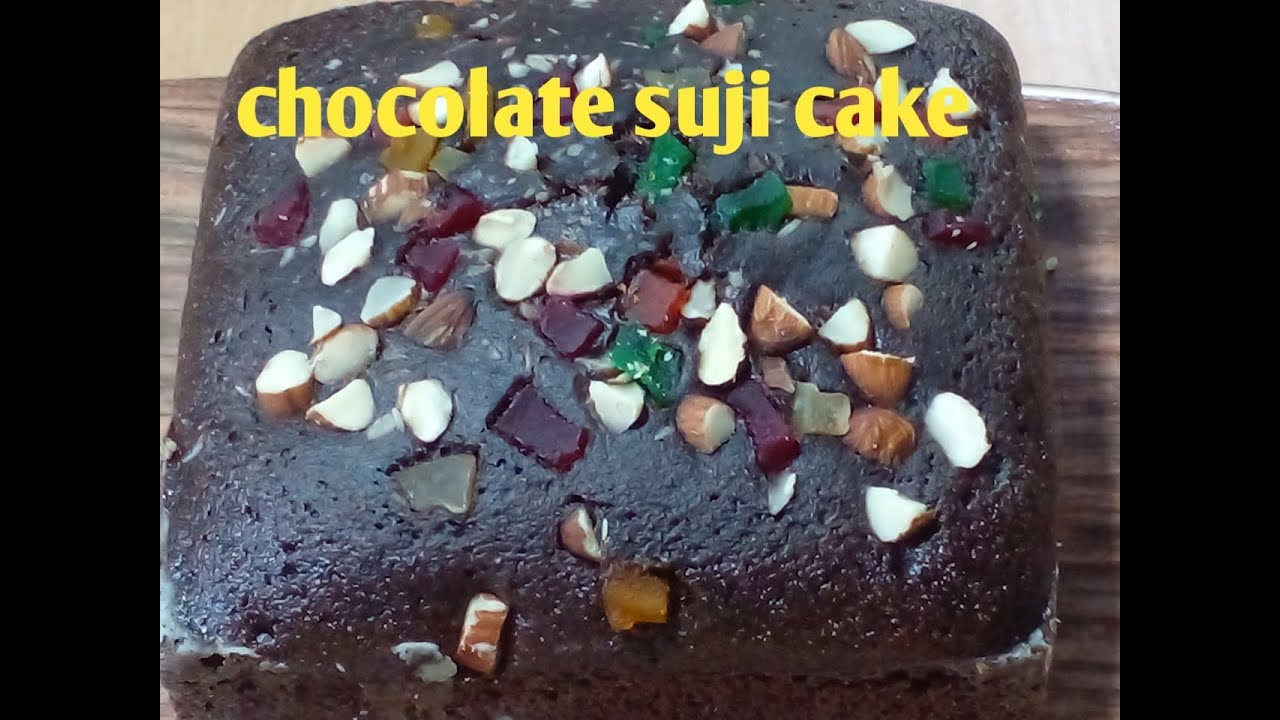 Chocolate suji cake recipe /Eggless and without oven chocolate suji ...