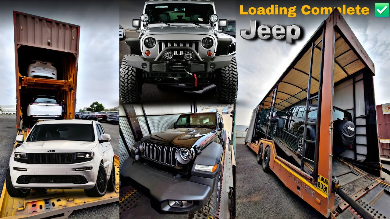 70 Lakh ki Jeep Wrangler Rubicon || All Cars Loading Complete Car ...