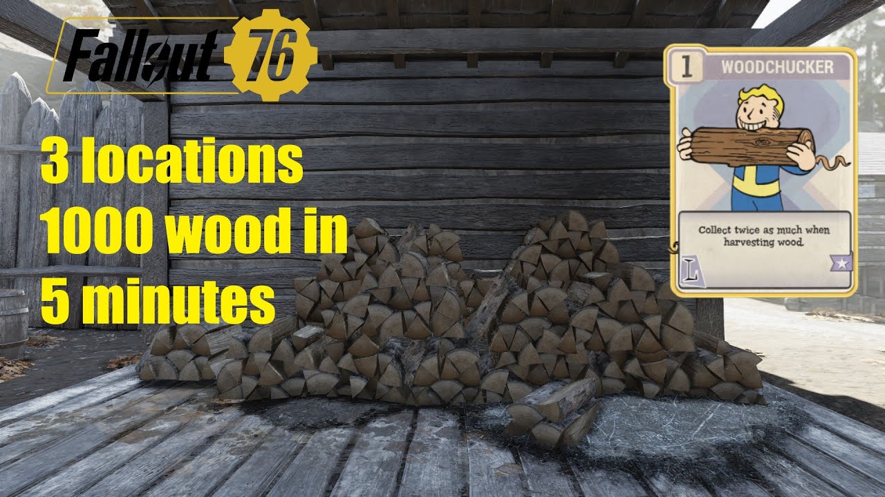 Fallout 76 - Best way to get wood - YouTube