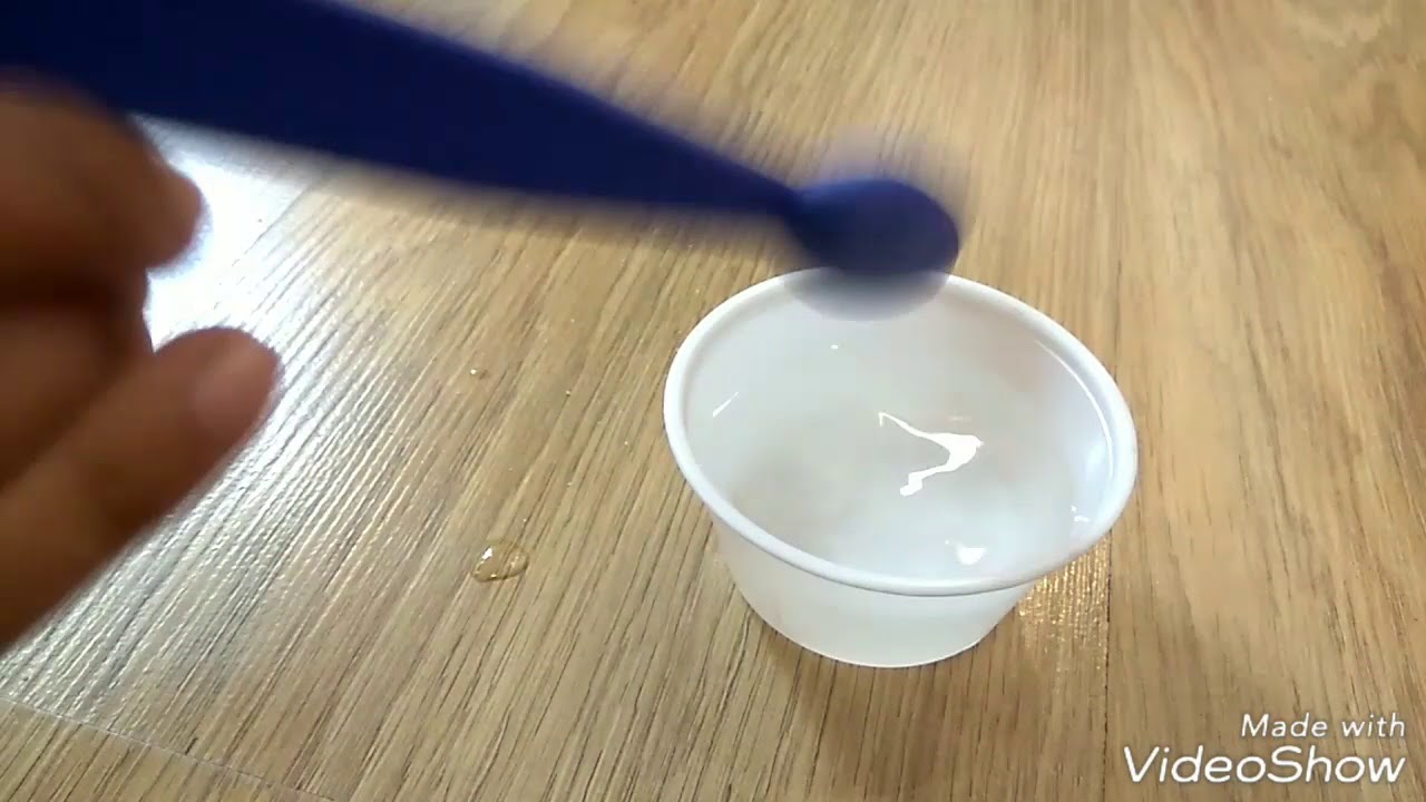 Crystal clear slime (WITH BORAX & PVA GLUE POWDER) - YouTube