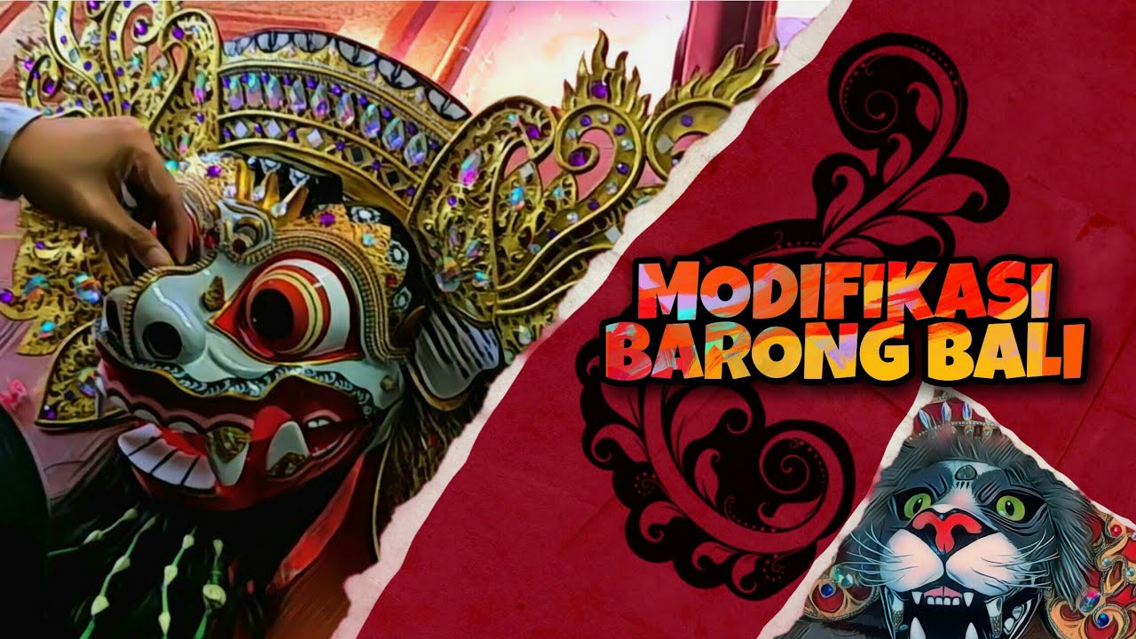 WOW!!! BARONG BALI JADI MEWAH BLING BLING - YouTube