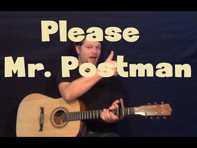 Please Mr. Postman (The Marvelettes) Easy Guitar Lesson Strum Chord How ...