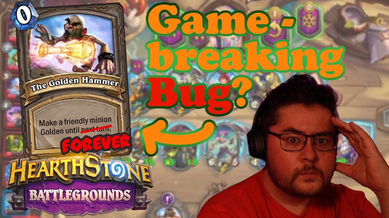 PERMANENT GOLDEN HAMMER BUG - Hearthstone Battlegrounds - YouTube