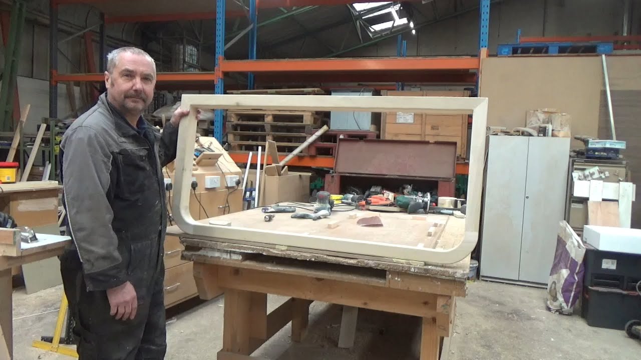 Narrowboat Refurb How To Make Radiused Window trims. - YouTube
