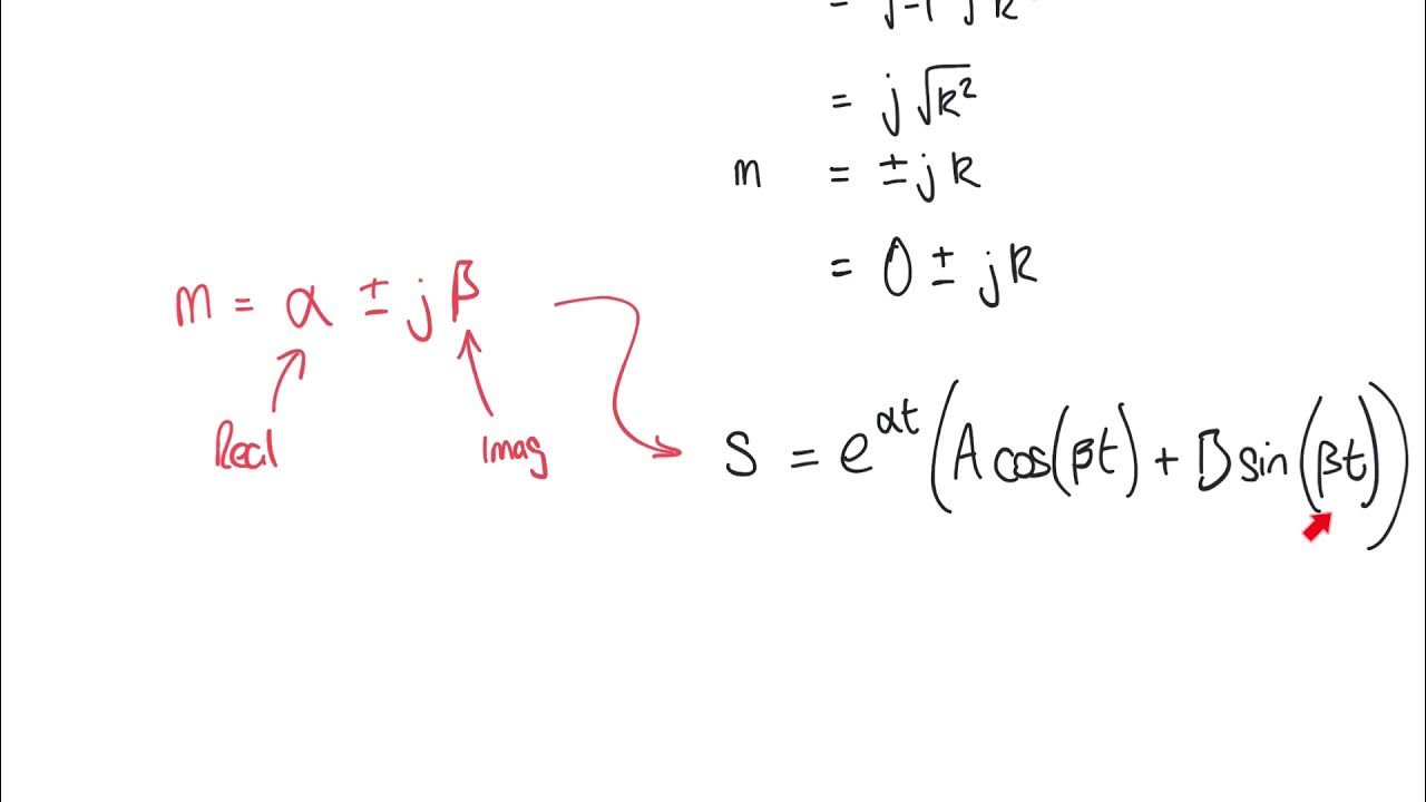 Second Order Differential Equation Example 1: Linear Motion - YouTube