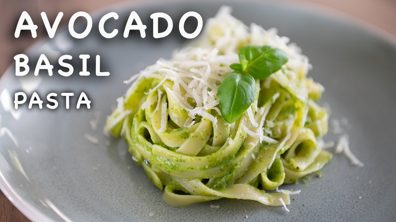 Incredibly EASY Pasta Hack: Avocado-Basil Rocket Linguine with Parmesan ...