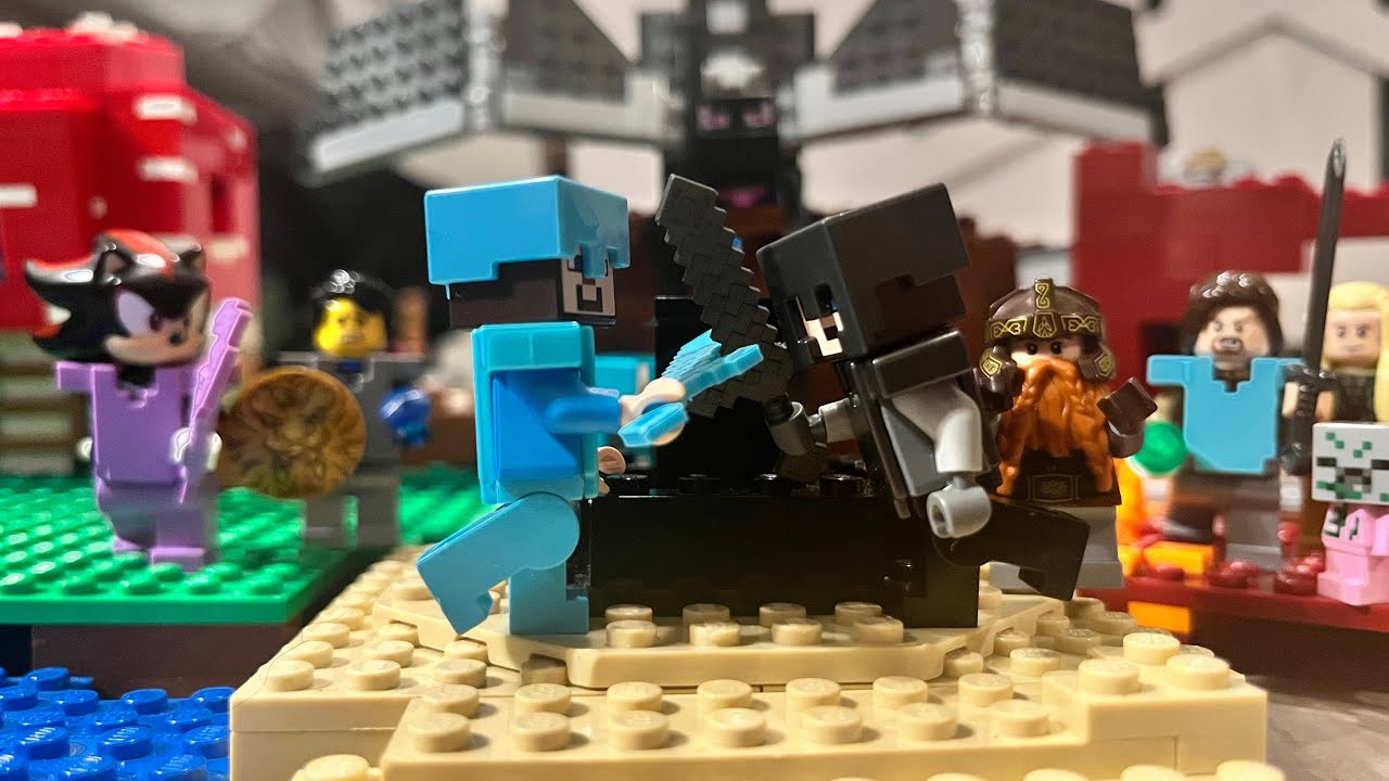 I Survived the DEADLIEST Player in (LEGO) Minecraft! - YouTube