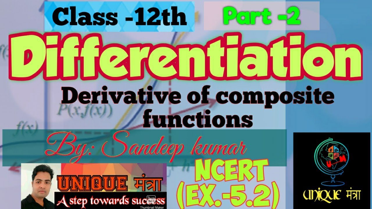 Derivative Of Composite Functions Ncert Problems Ex 5 2
