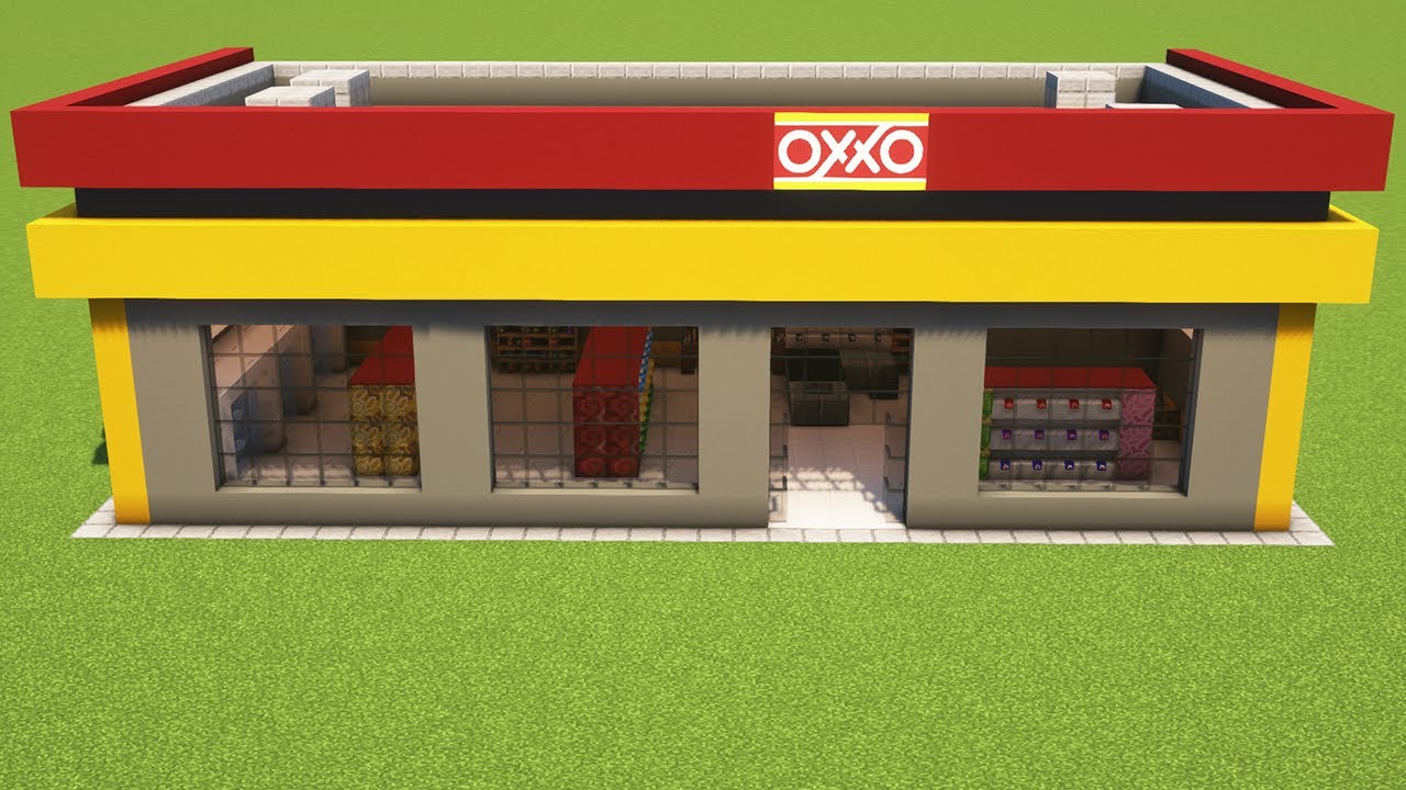 Cómo Construir un OXXO en Minecraft | Cómo Hacer una Tienda OXXO en ...
