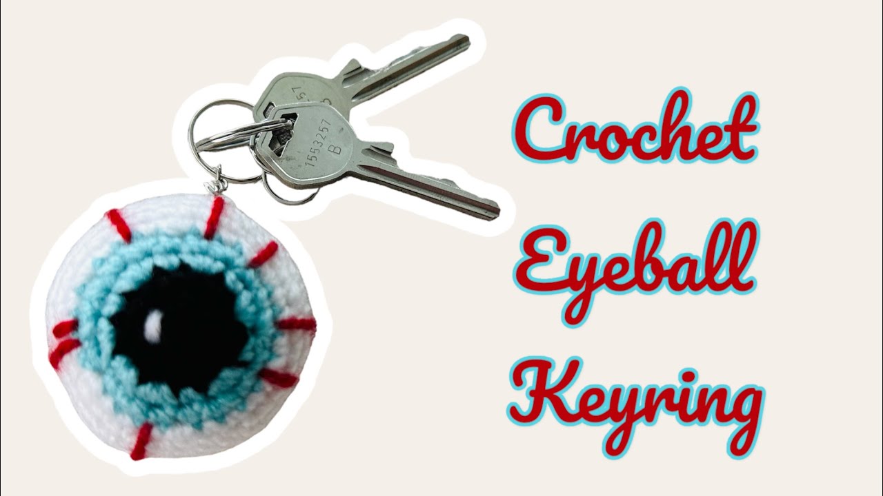 Easy beginner friendly crochet keyring/ Halloween crochet keyring ...
