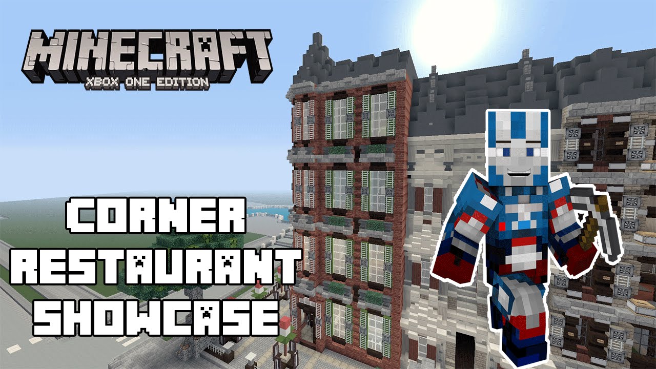 Minecraft Xbox One: Corner Restaurant/Townhouse Showcase! - YouTube