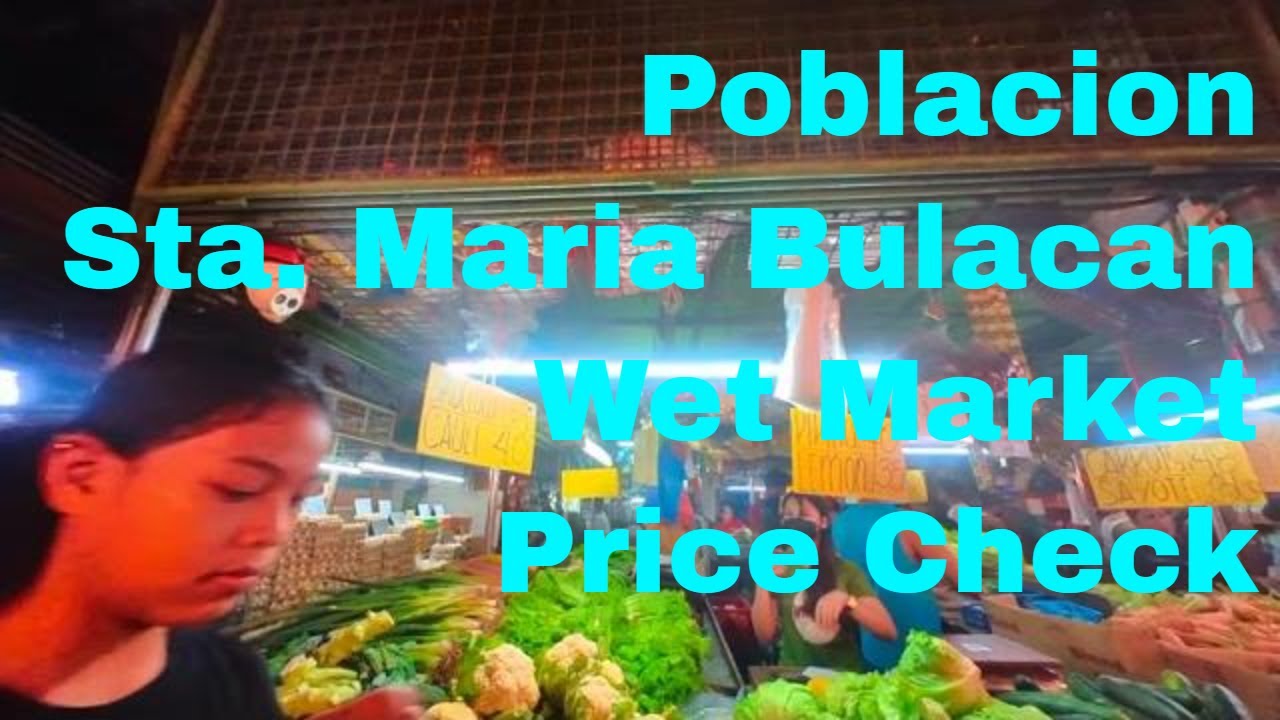Poblacion Sta. Maria Bulacan Market Price Check - YouTube