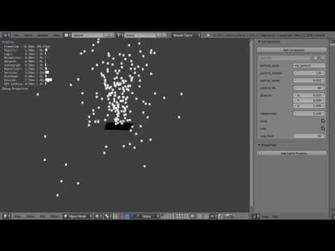 upbge python component - a simple particle system - YouTube
