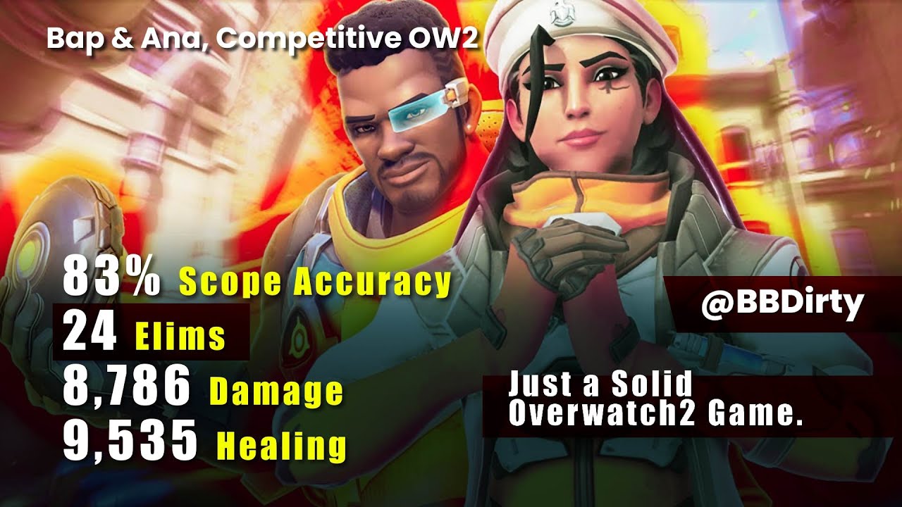 Rank 3,107 Baptiste and Ana Switch - for the Win - OW2 - YouTube