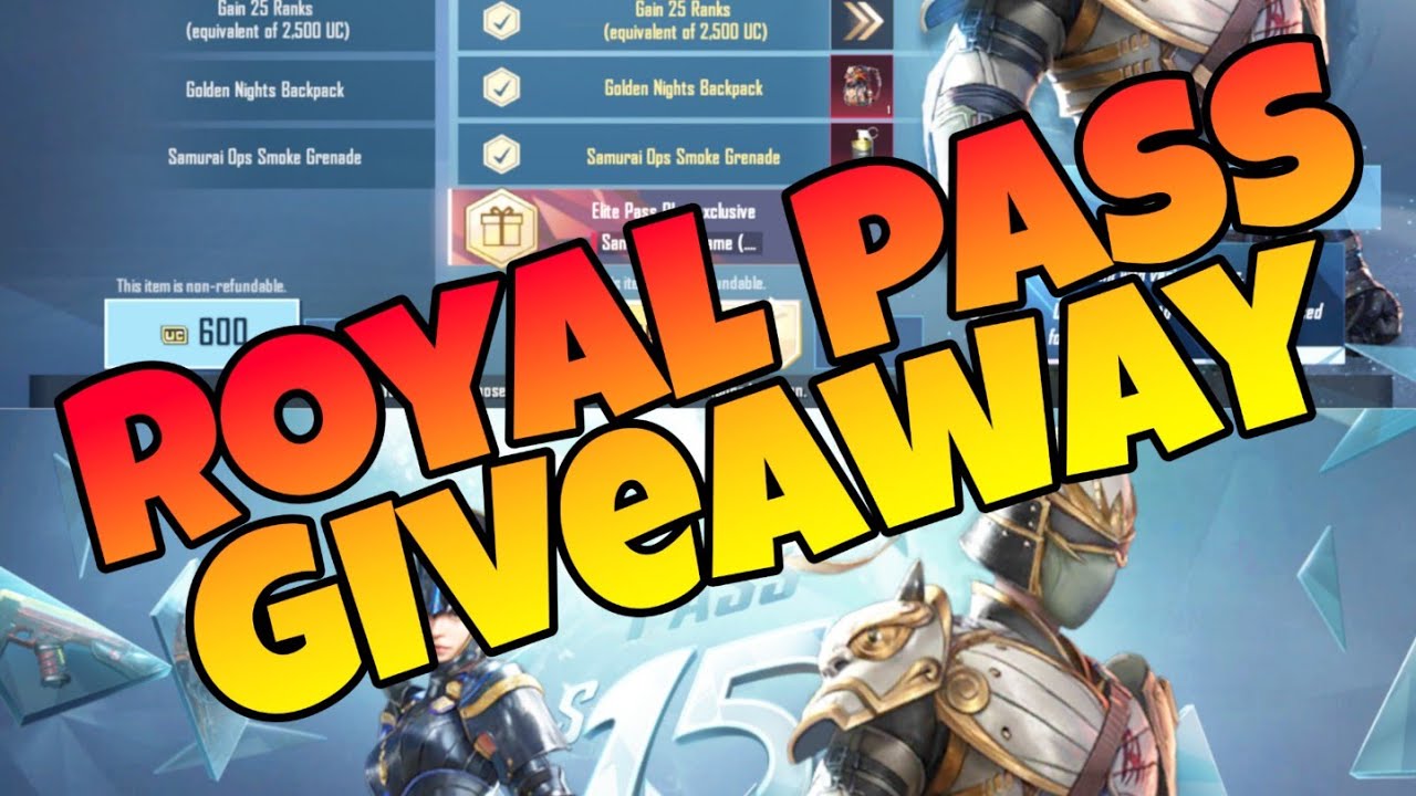 Royal pass Giveaway or free uc - YouTube