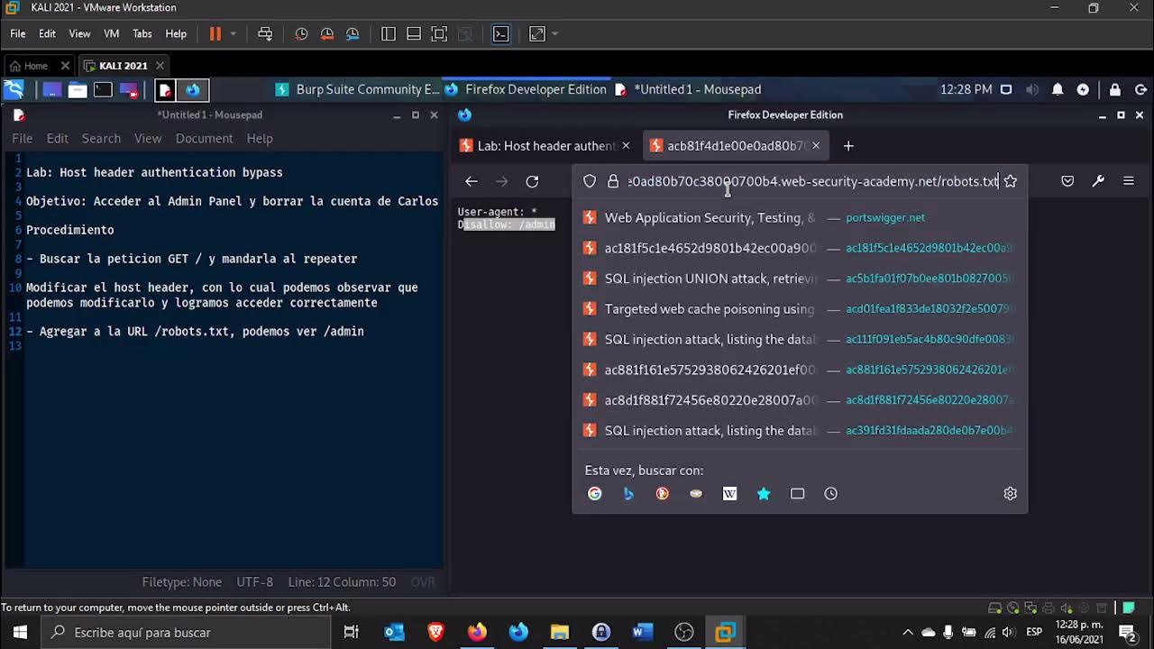 Lab Host header authentication bypass - YouTube