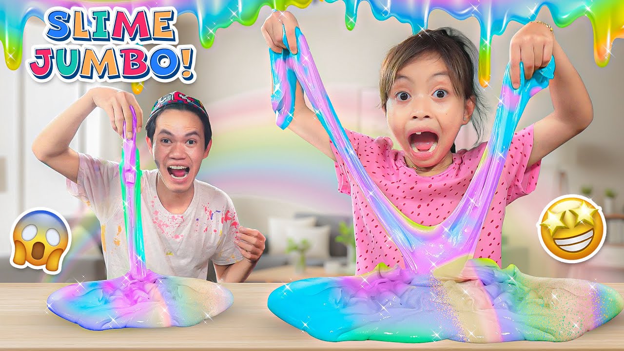LEIKA BAGI-BAGI SLIME VIRAL 😍 LEIKA TOMPEL BIKIN SLIME SEKOLAM TERBESAR ...