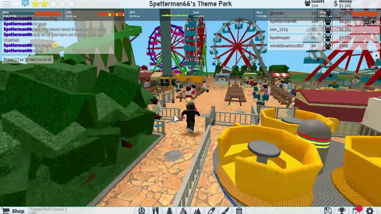 Another video regarding theme park tycoon 2🎡 - YouTube