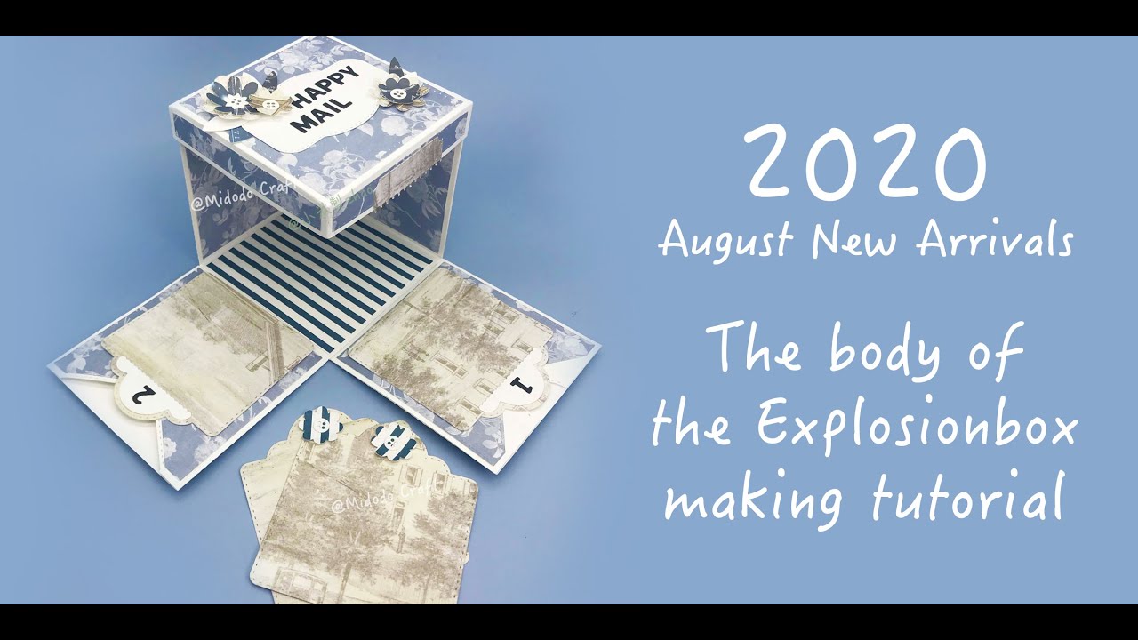 【1】4 inch Explosion Box Cutting Dies Tutoriul-Midodo August New ...