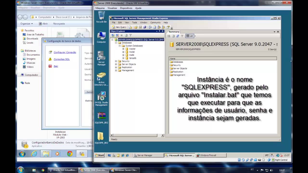 Configurando Ponto Secullum 4 para SQL Server Management Studio 2005 ...