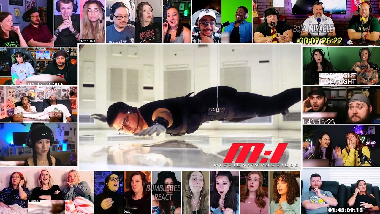 Wire Heist Scene | Mission: Impossible (1996) reaction mashup - YouTube