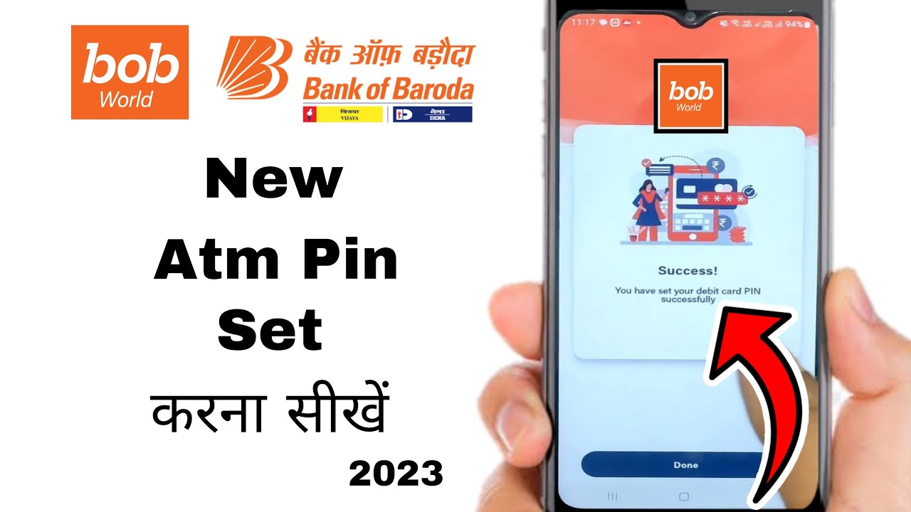 bob World se Debit Card Pin Change Kare 2023 | How to Set ATM Card Pin ...
