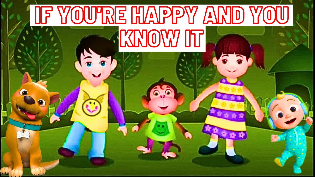 If You're Happy and You Know It Song | Songs For Kids & Nursery Rhymes ...
