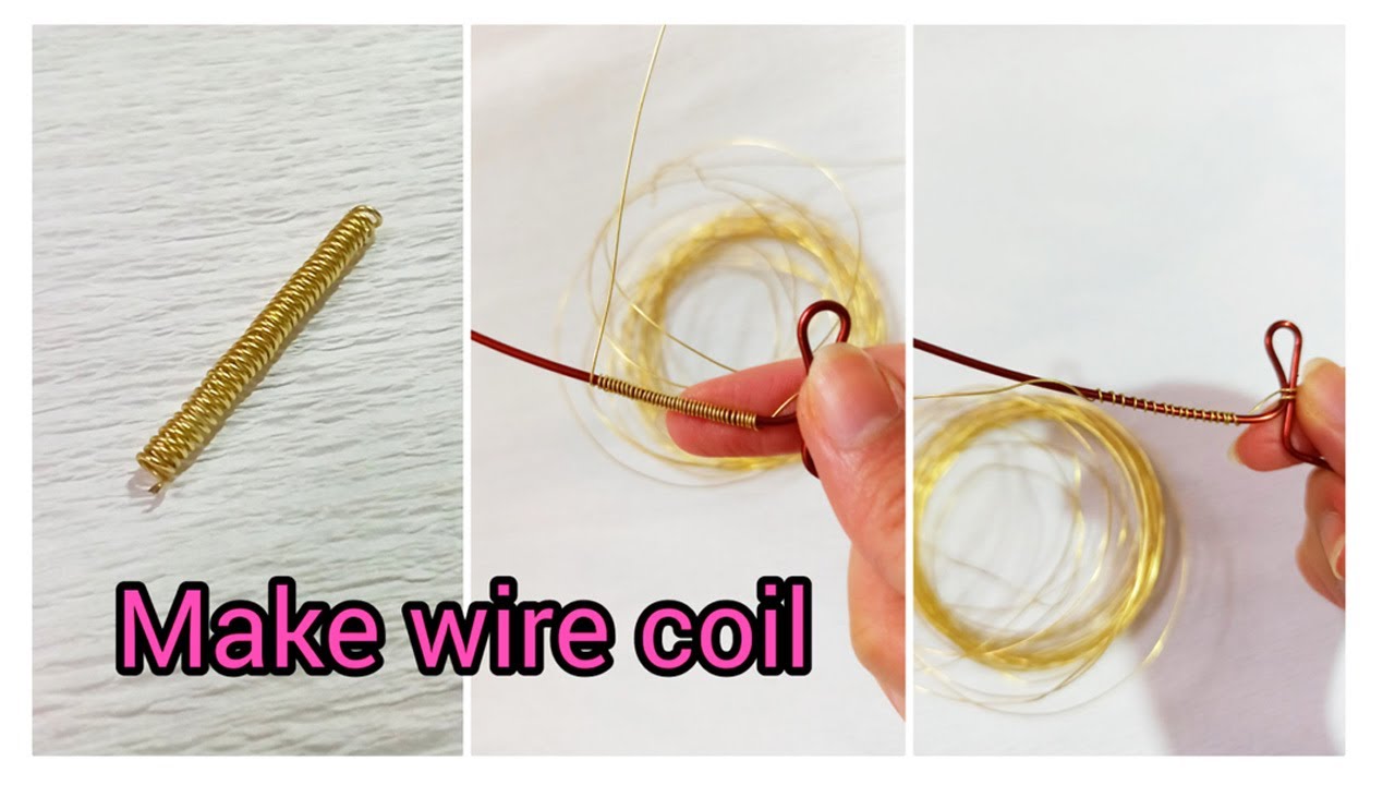 Make wire coil : how to make wire coil for jewelry coiling - YouTube