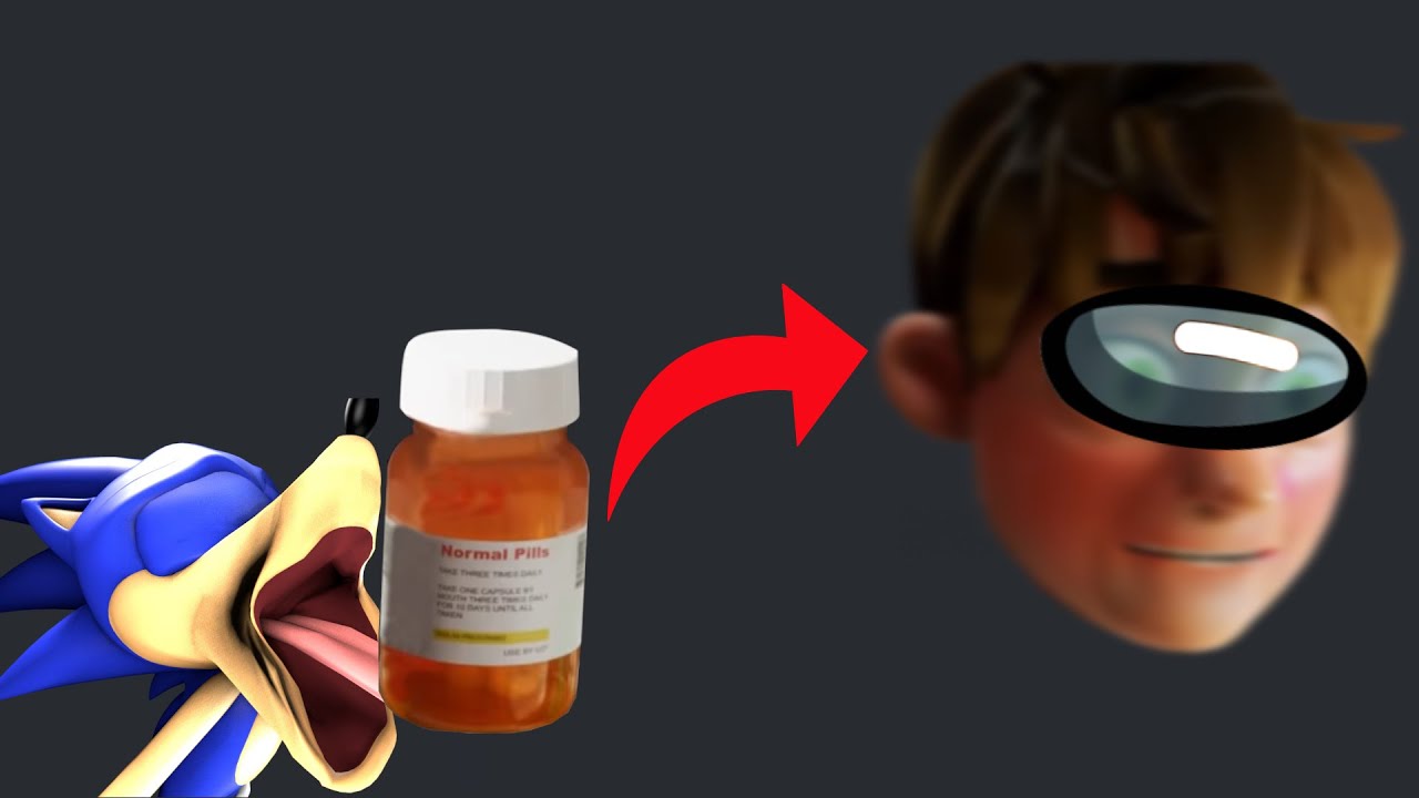 sonic eats normal pills and turns into dream [SFM] - YouTube