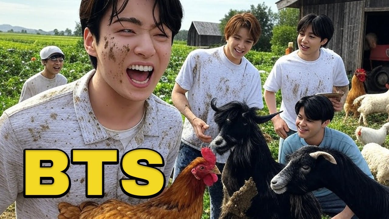 BTS Working on a Farm: Fun and Hilarious Moments! - YouTube