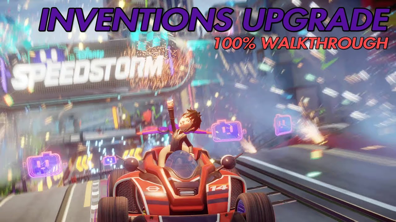 Disney SpeedStorm 100% Walkthrough | Microbot Mayhem | Inventions ...