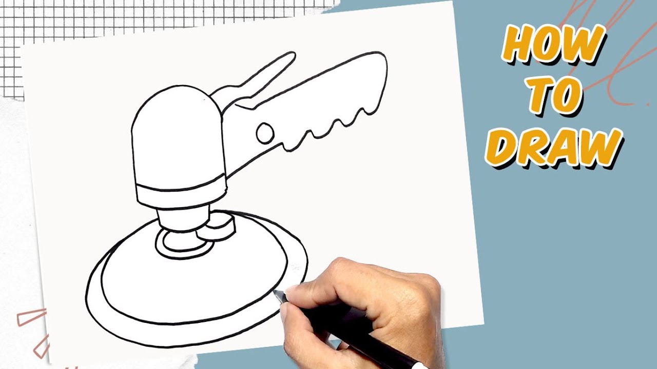 How to Draw Air sander - YouTube