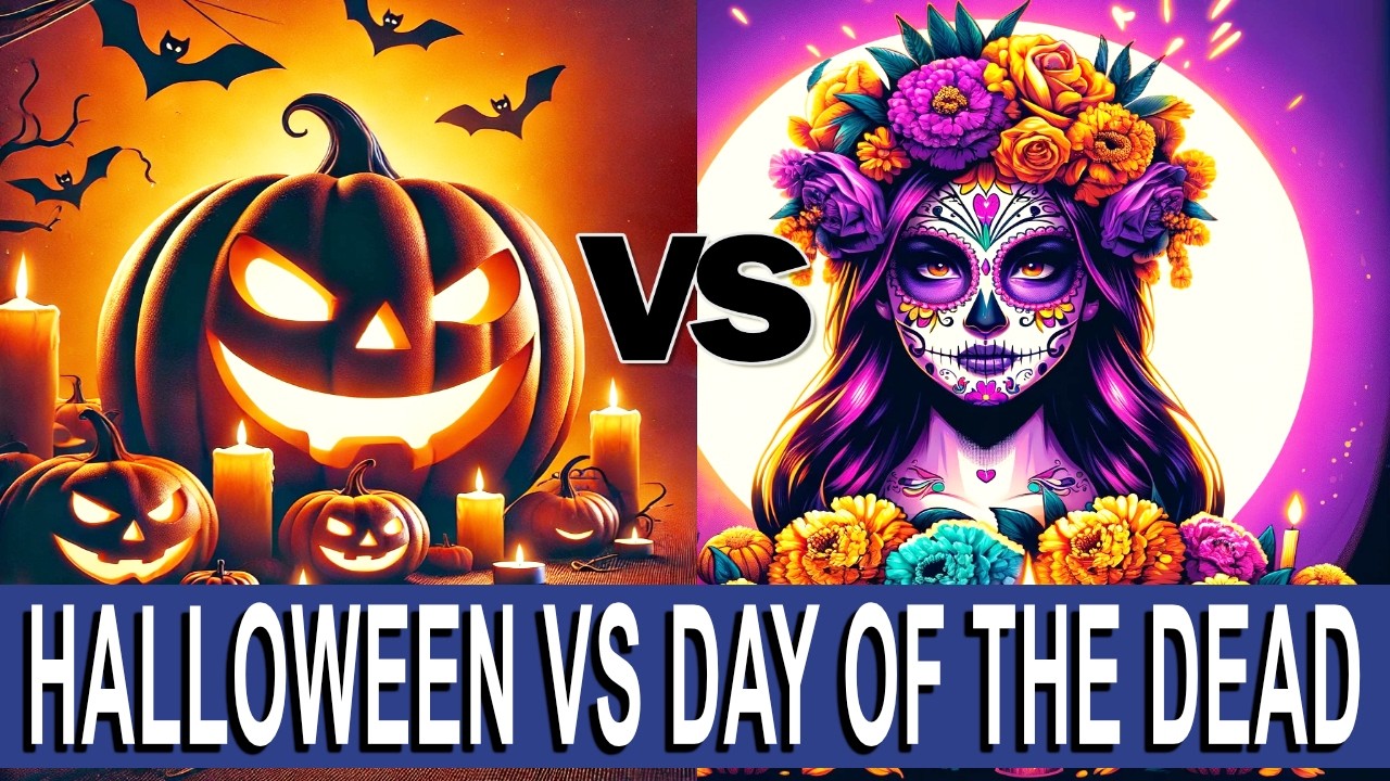 Halloween in Los Angeles vs Day of the Dead in Oaxaca - YouTube
