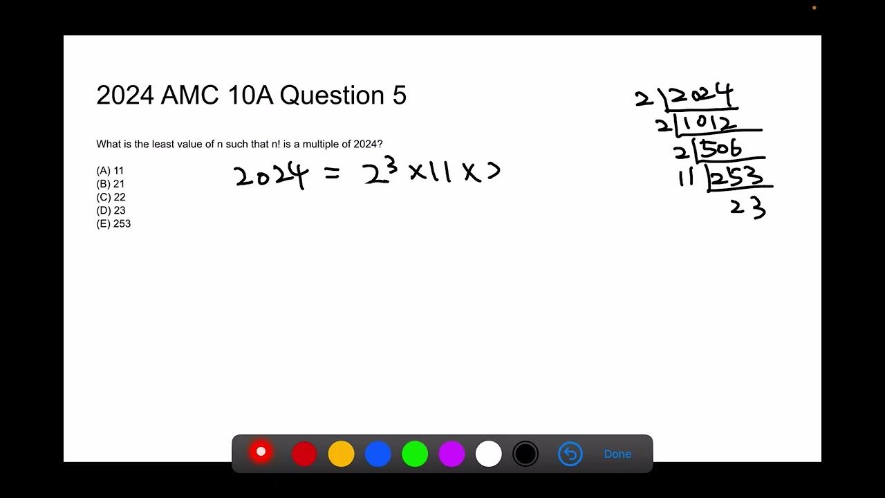 2024 AMC 10A problem 5 solution - YouTube