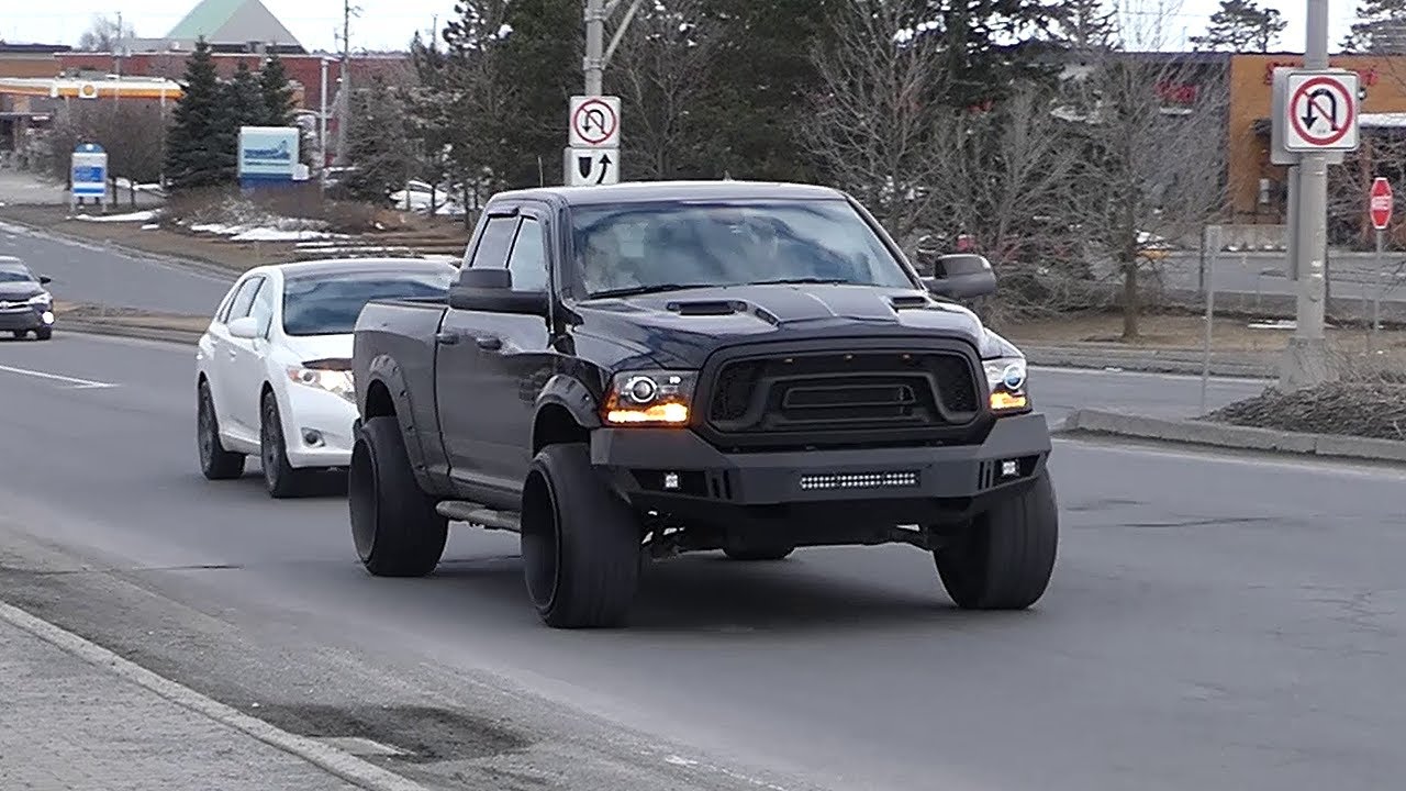 HEMI Sound Dodge Ram, Stance & Vintage 2500 HD - YouTube