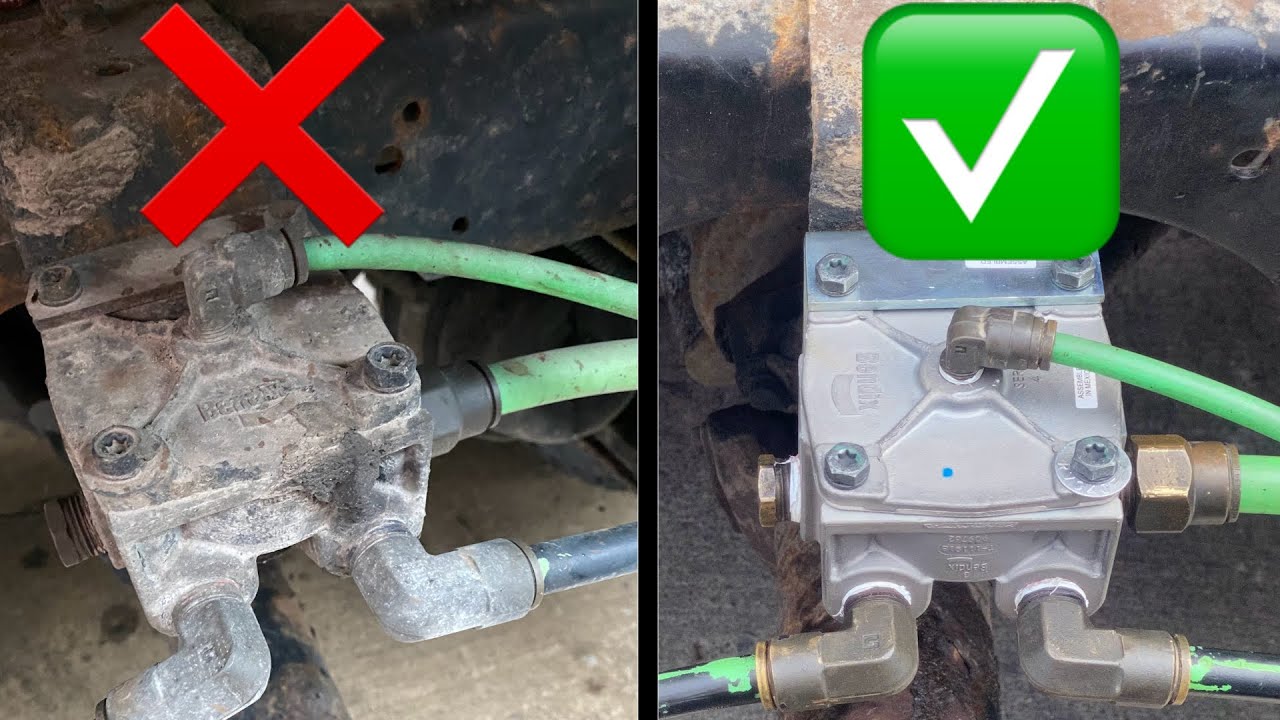 Air relay valve leaks air. How to replace it like a boss! - YouTube