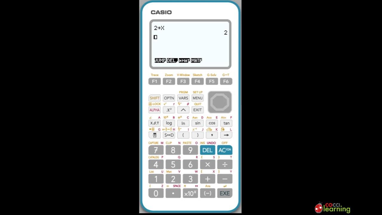 Calculatrice Casio Graph 35+ : Calculer les valeurs d'une fonction ...