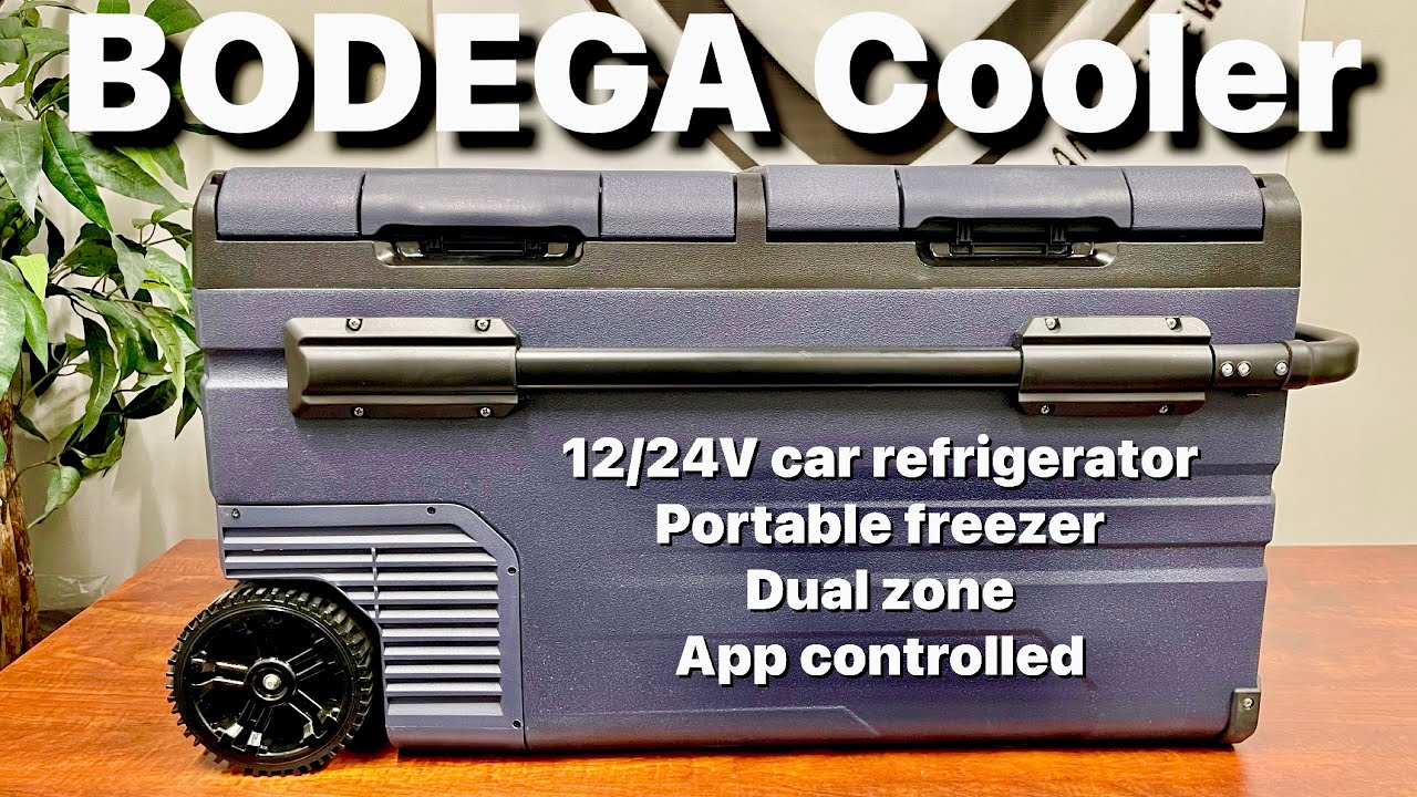 BODEGA COOLER 12 Volt Car Refrigerator, Portable Freezer Dual Zone APP Control 12/24V DC 100 ...